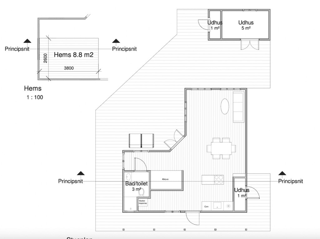 Kolonihavehus 49 m2 i Vejle - Andersen Arkitektur